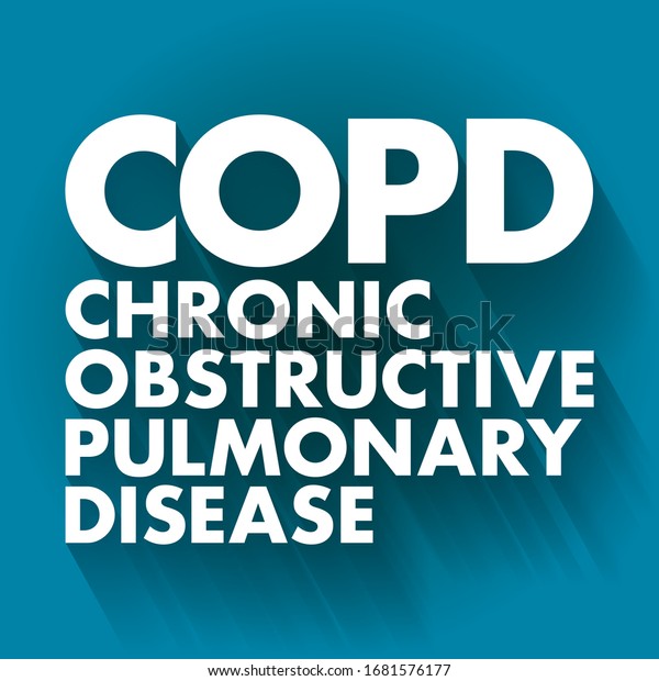 Copd Chronic Obstructive Pulmonary Disease Acronym Stock Vector ...