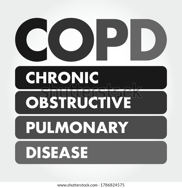 Copd Chronic Obstructive Pulmonary Disease Acronym Stock Vector ...