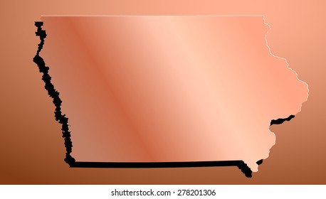 Copper Map State Mississippi Stock Vector (Royalty Free) 278966642 ...
