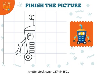 Copy Complete Picture Vector Blank Game Stock Vector (Royalty Free ...