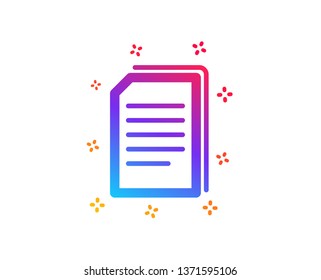 Copy Documents Icon Copying Files Sign Stock Vector (Royalty Free ...