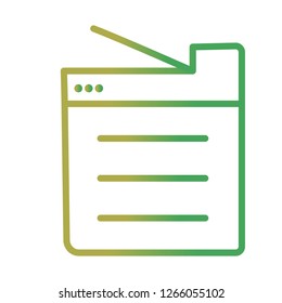 Vector Copy Machine Icon Stock Vector (Royalty Free) 1310029522