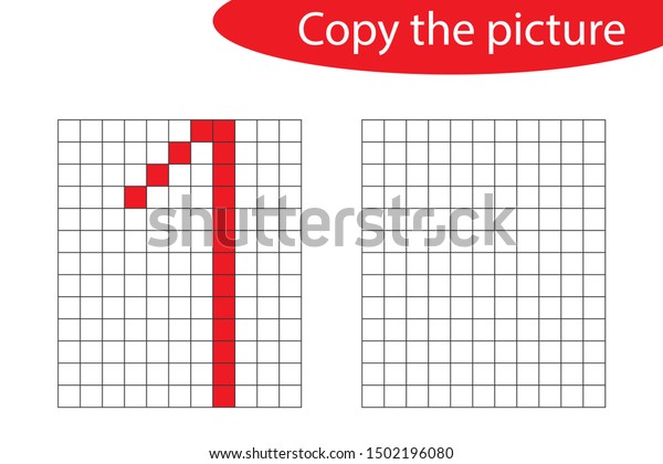 Copy Picture Pixel Art Number 1 Stock Vector (Royalty Free) 1502196080 ...