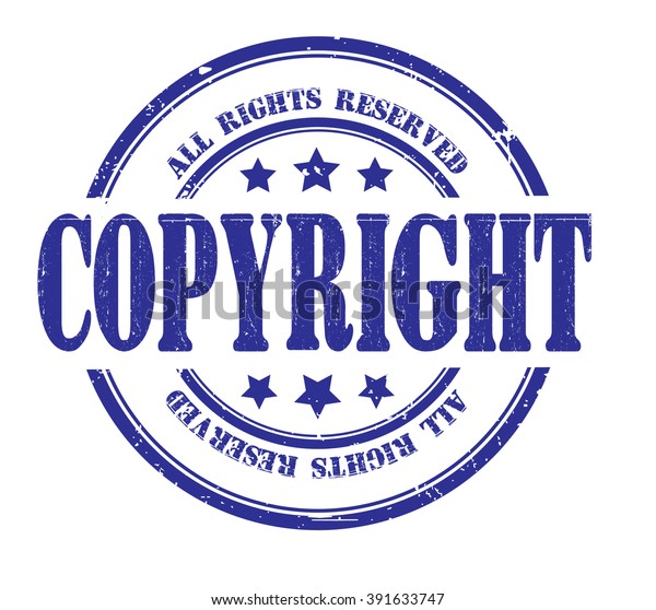 Copyright All Rights Reserved Stamp On Stock Vector (Royalty Free ...