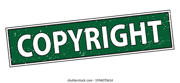 Copyright Green Rubber Stamp Vector Over Stock Vector (Royalty Free ...