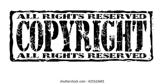 Copyright Stamp On White Vector Illustration Stock Vector (Royalty Free ...