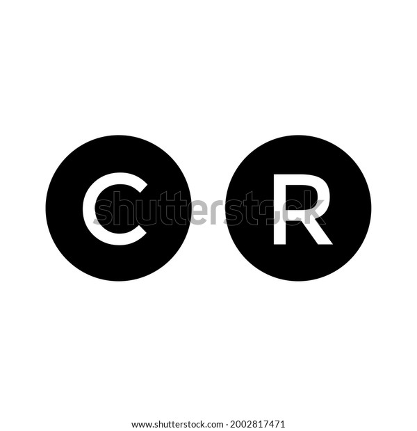 Copyright Symbol Isolated On Transparent Background Stock Vector ...