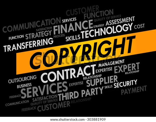 Copyright Word Cloud Business Concept Stock Vector (Royalty Free ...