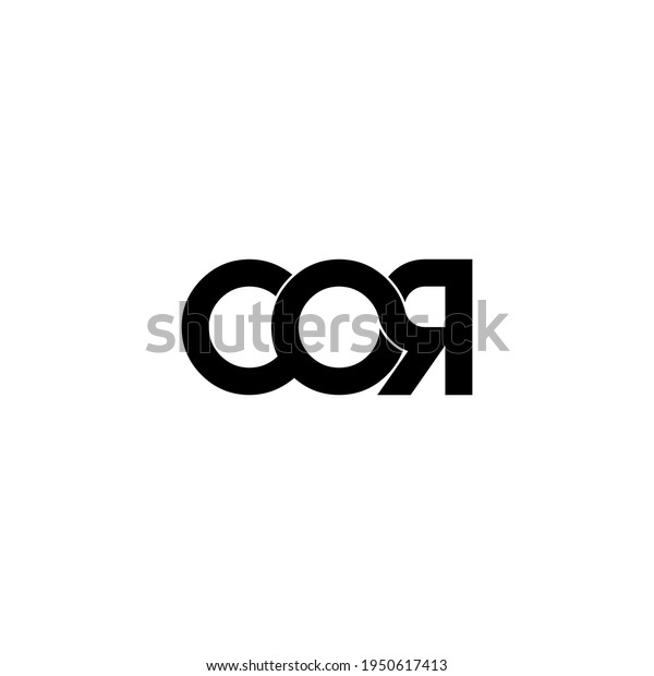 Cor Letter Original Monogram Logo Design Stock Vector (Royalty Free ...