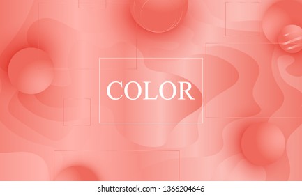Coral Color Gradient Pink Fluid Pattern Stock Vector (Royalty Free ...