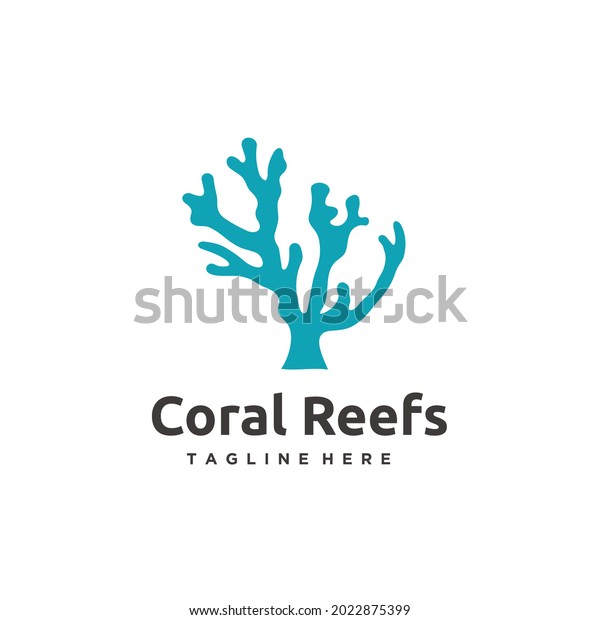 Coral Reef Logo Design Icon Vector Stock Vector (Royalty Free ...
