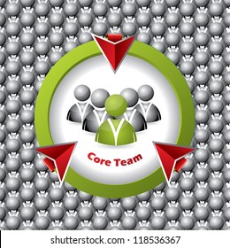 Core Team Formed Out Crowd Stock Vector (Royalty Free) 118536367 ...