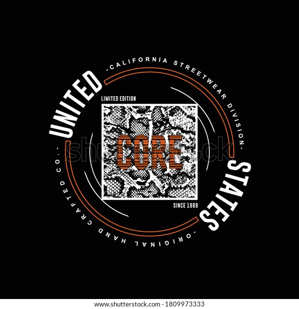 Core United States Texture Vintage Fashion Stock Vector (Royalty Free ...