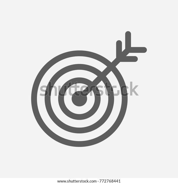 Core Values Goals Icon Aim Line Stock Vector (Royalty Free) 772768441 ...