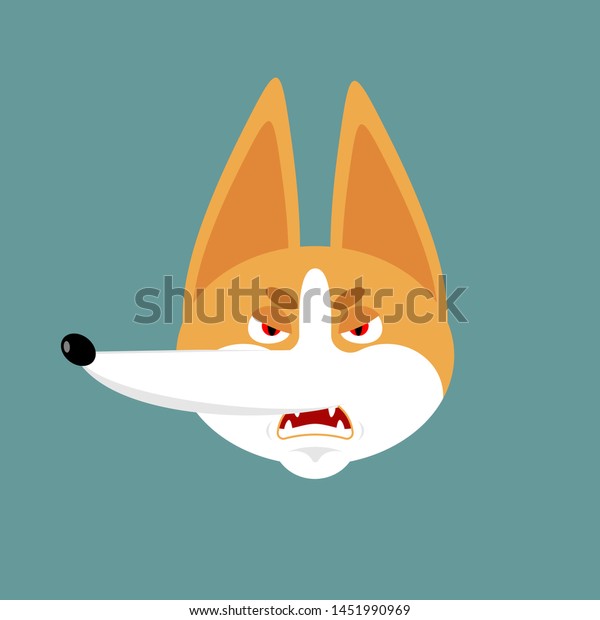 Corgi Angry Emoji Dog Evil Emotions 스톡 벡터(로열티 프리) 1451990969 | Shutterstock