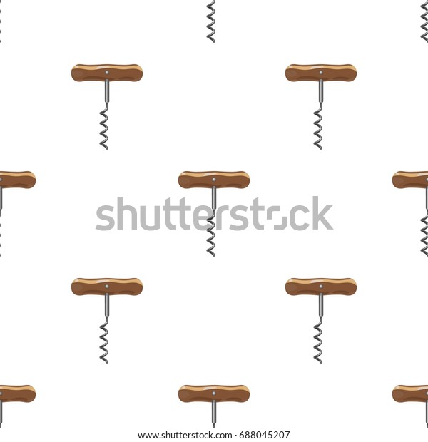 Corkscrew Icon Cartoon Style Isolated On Stock Vector (Royalty Free ...