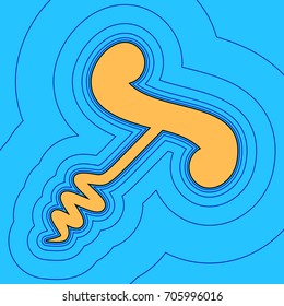 Corkscrew Sign Illustration Vector Sand Color Stock Vector (Royalty ...