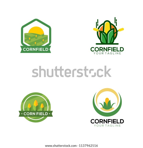 Corn Field Logo Stock Vector (Royalty Free) 1137962516
