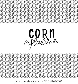 Corn Flakes Lettering Vector Logo Design Stock Vector (Royalty Free ...