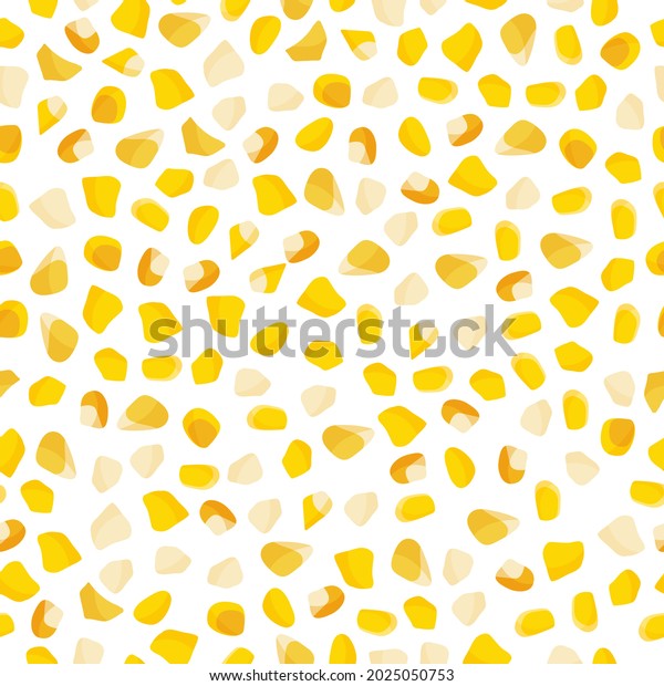 Corn Grits Vector Cartoon Seamless Pattern Stock Vector (Royalty Free ...
