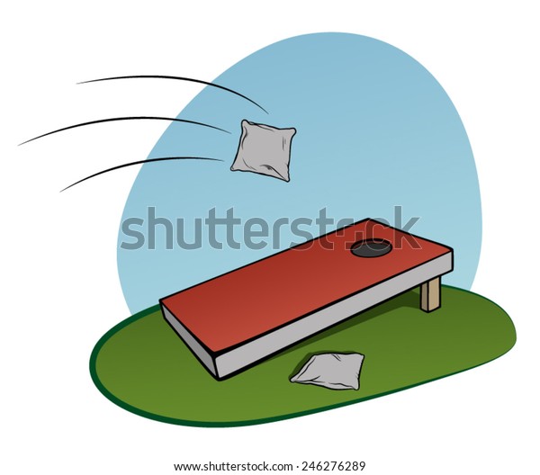 Corn Hole Game Bag Air Stock Vector (Royalty Free) 246276289 | Shutterstock