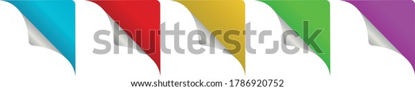Corner Banner Isolated On Transparent Background Stock Vector (Royalty ...