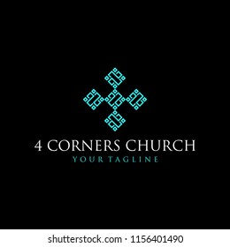 Corner Church Logo Stock Vector (Royalty Free) 1156401490 | Shutterstock