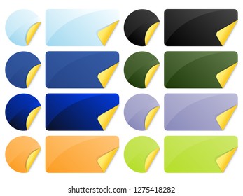Corner Label Illustration Stock Vector (Royalty Free) 1275418282 ...