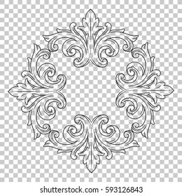 Corner Ornament Baroque Style Stock Vector (Royalty Free) 593126843 ...