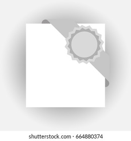Corner Ribbon Badge Isolated Design Element Stock Vector (Royalty Free ...