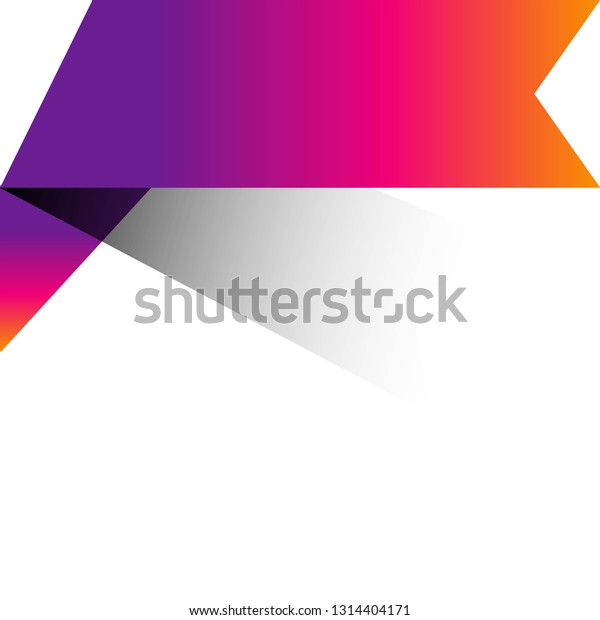 Corner Ribbon Banner Vector Illustration Stock Vector (Royalty Free ...
