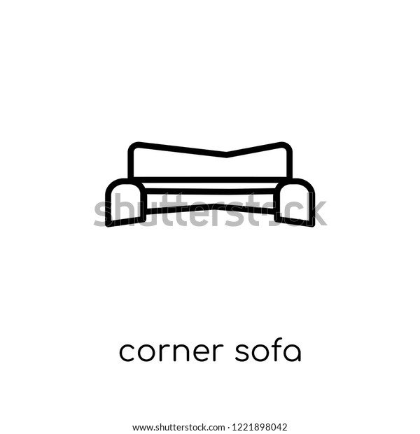 Corner Sofa Icon Trendy Modern Flat Stock Vector (Royalty Free ...