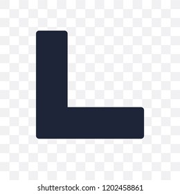 Corner Transparent Icon Corner Symbol Design: vector de stock (libre de ...