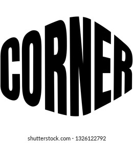 Corner Word 3d Text Graphic Icon: เวกเตอร์สต็อก (ปลอดค่าลิขสิทธิ์ ...
