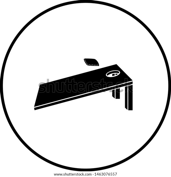 Cornhole Board Sack Symbol Stock Vector (Royalty Free) 1463076557