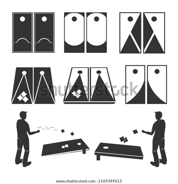 Cornhole Boards Vectors Clip Art Design: เวกเตอร์สต็อก (ปลอดค่า ...