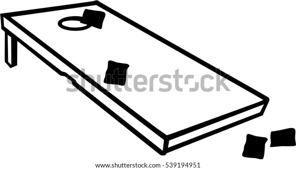 Cornhole Game Bags Stock Vector (Royalty Free) 539194951