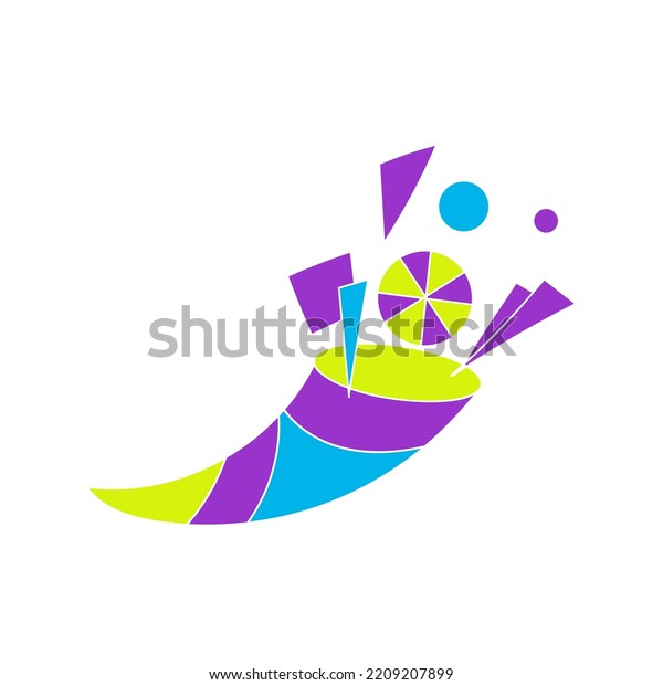 Cornucopia Abstract Symbol Good Luck Lottery Stock Vector (Royalty Free ...