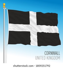 Cornwall County Flag United Kingdom Vector Stock Vector (Royalty Free ...