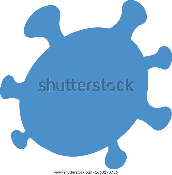 Coronavirus Bacterial Cell Virus Contour Vector Stock Vector (Royalty ...