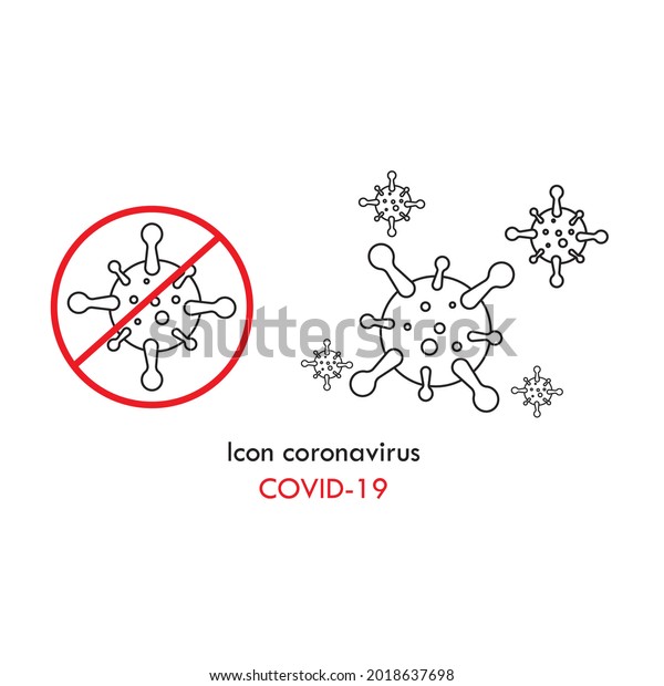 Coronavirus Covid19 Virus Vector Logo Illustrator Stock Vector (Royalty ...