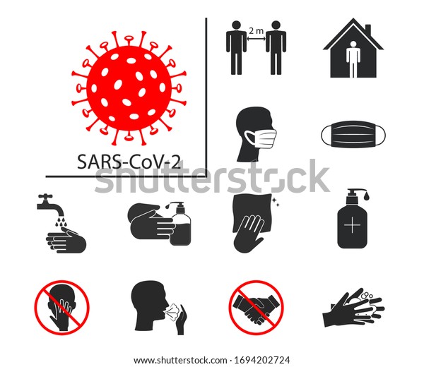 Coronavirus Disease Prevention Icon Vector Illustration Stock Vector ... Coronavirus Disease Prevention Icon Vector Illustration Stock Vector ...