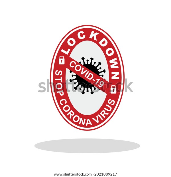 Coronavirus Lockdown Symbol Coronavirus Pandemic Puts Stock Vector ...