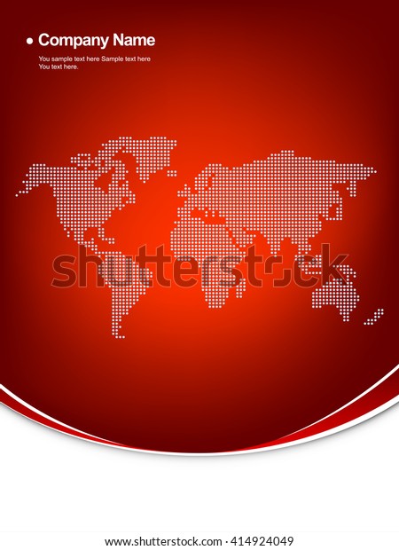 Corporate Background Template Earth Map On Stock Vector (Royalty Free ...