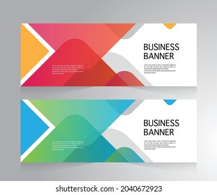 Corporate Banner Layout Template Design Stock Vector (Royalty Free ...