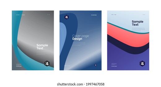 Corporate Cover Page Design Template Abstract Stock Vector (Royalty ...