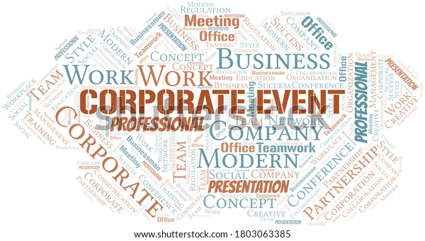 Corporate Event Vector Word Cloud Made Stock Vector (Royalty Free ...