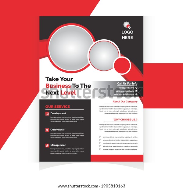 Corporate Flyer Template Bill Corporate Design Stock Vector (Royalty ...