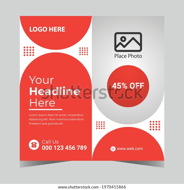 Corporate Geometric Social Media Post Design Stock Vector (Royalty Free ...