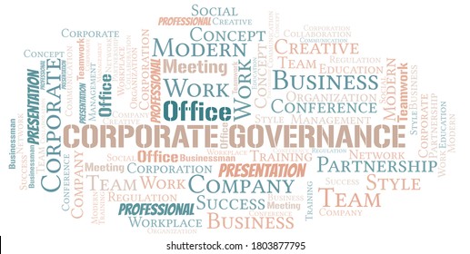 Corporate Governance Vector Word Cloud Made Stock Vector (Royalty Free ...